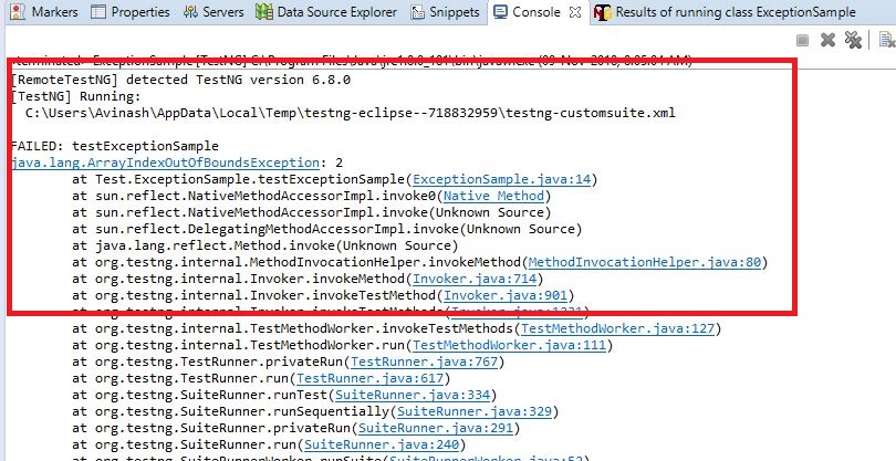 How To Handle Expected Exceptions In Selenium Using Testng Inviul